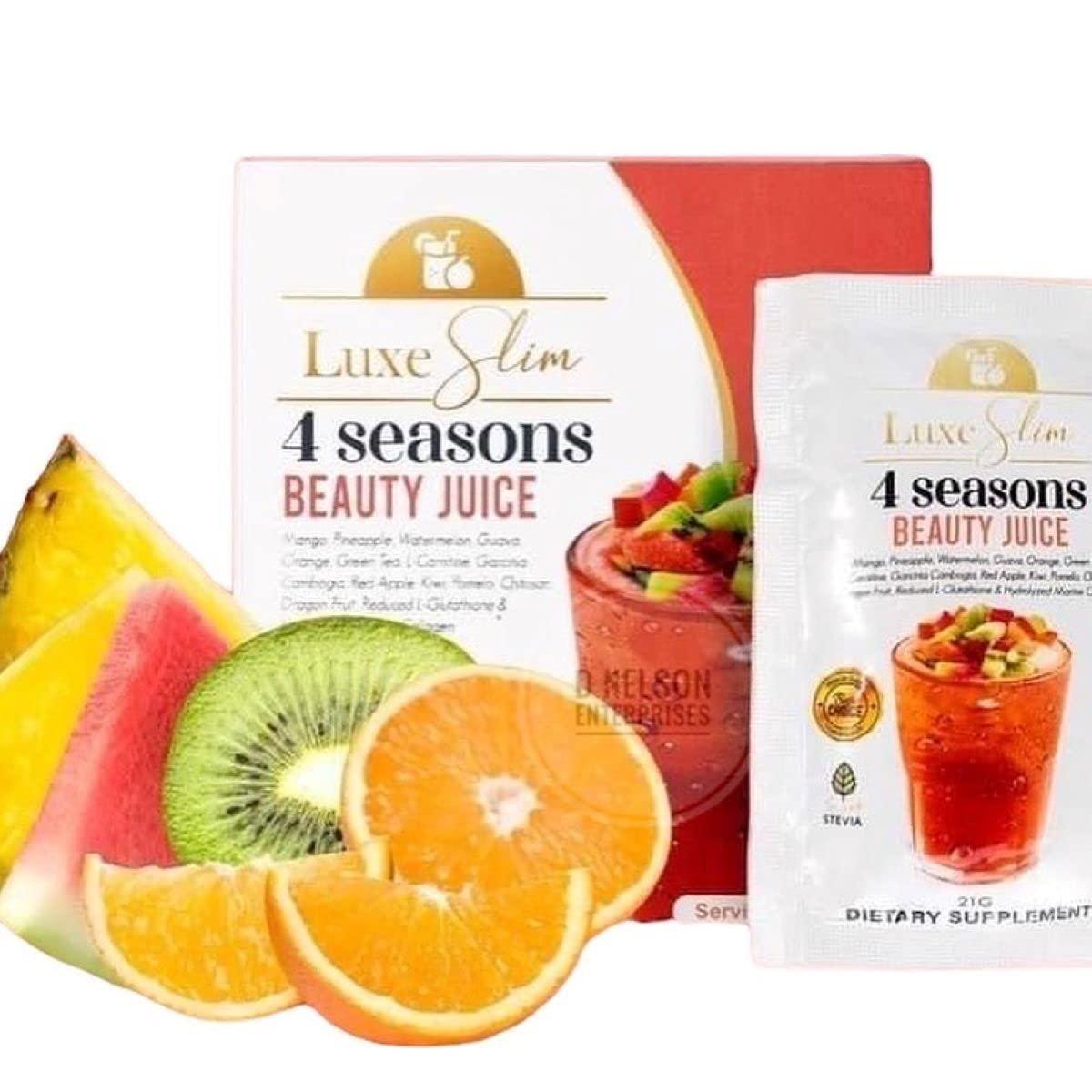 Luxe Slim 4 SEASONS Beauty Juice 21g x 10 Sachets - 10 Count Pack for Radiant Skin | Buy Now ...