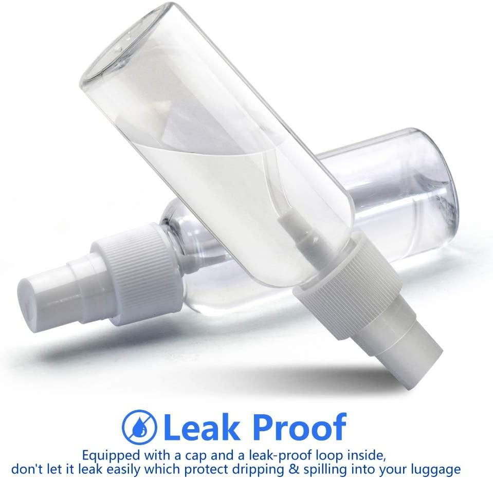 2oz Mini Spray Bottles - Travel Size Plastic Hand Spritzer for Liquids ...