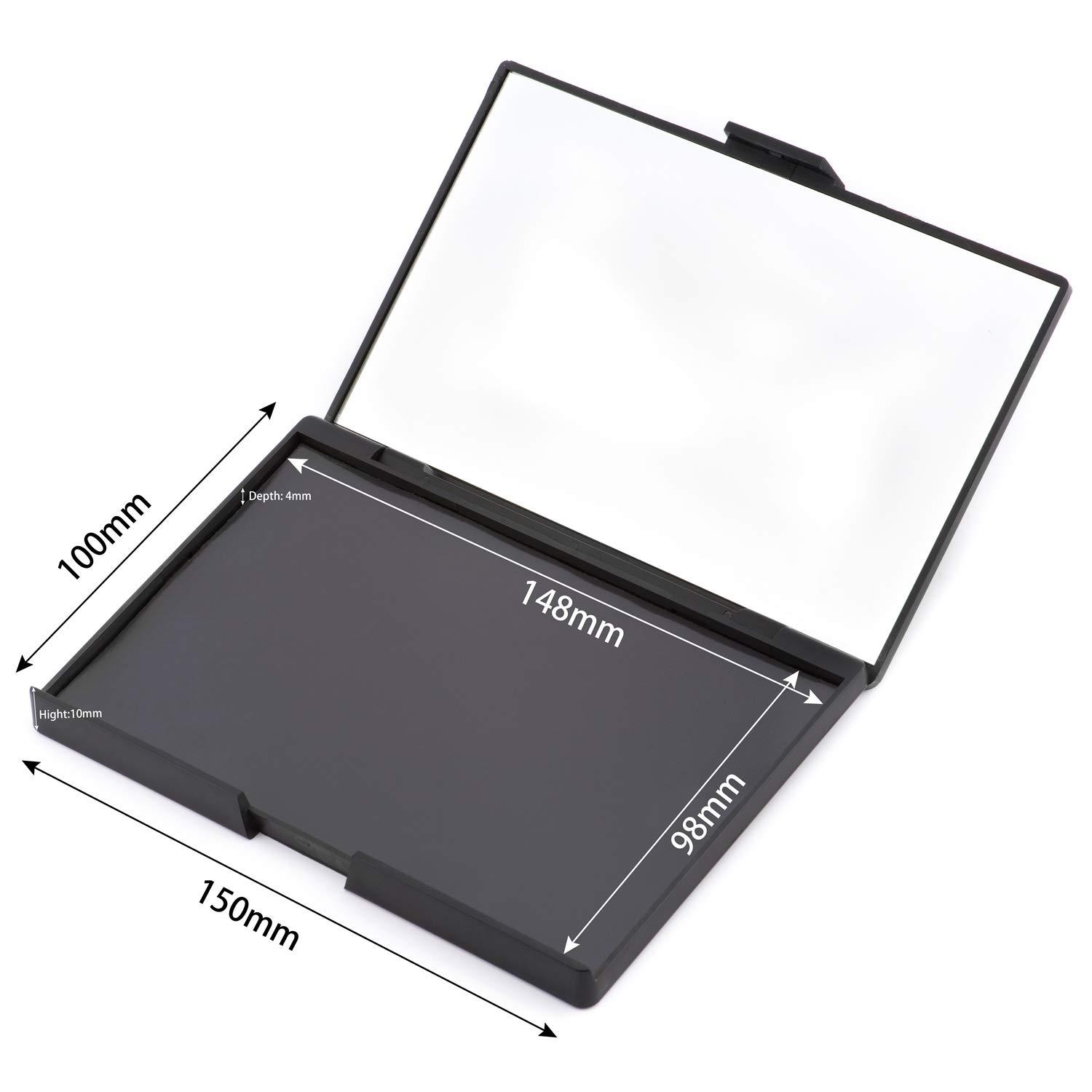 Allwon Empty Magnetic Eyeshadow Palette with 15 Metal Stickers ...