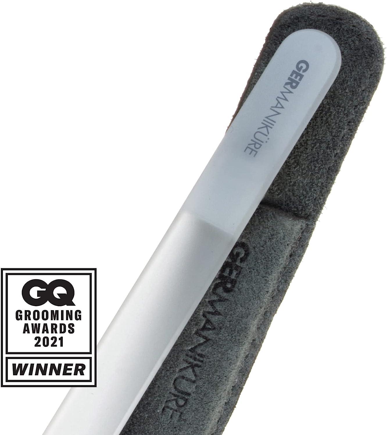 GERMANIKURE Mantra Glass Nail File in Suede Case - Professional ...