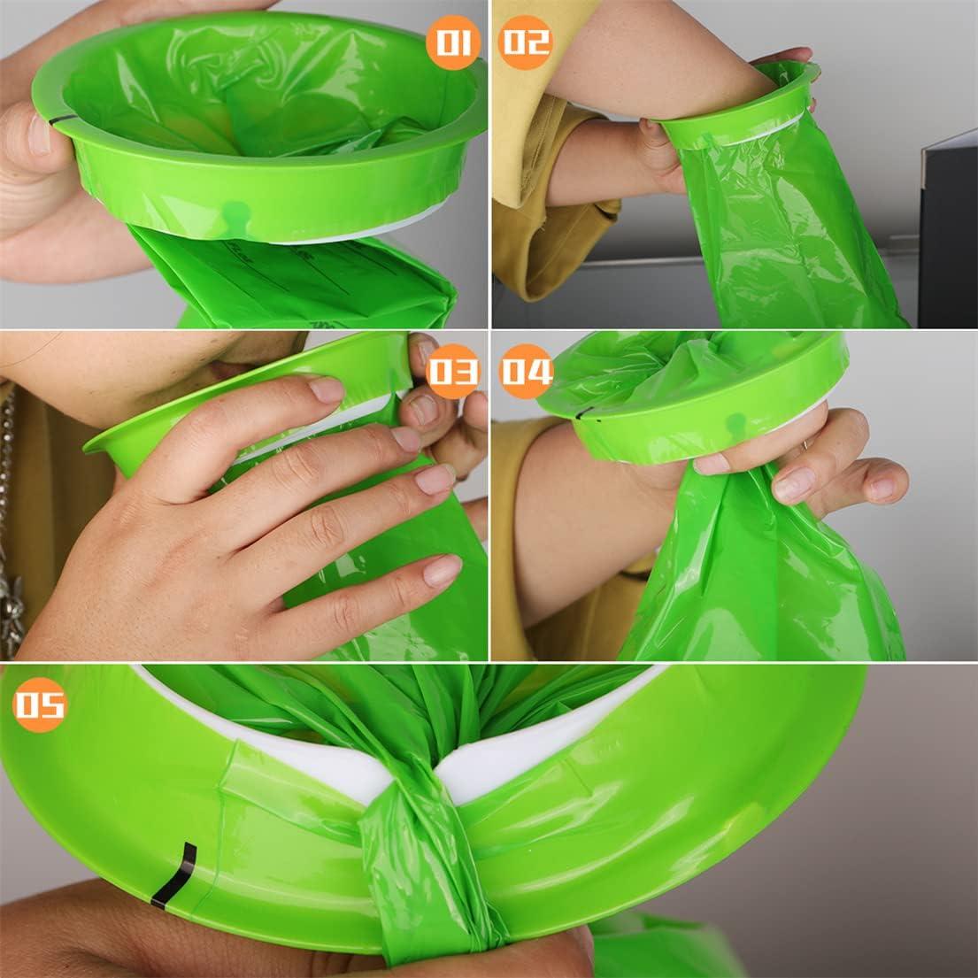 16 Pack LAOJU Disposable Vomit Bags - 1000ML Barf Bags for Travel ...