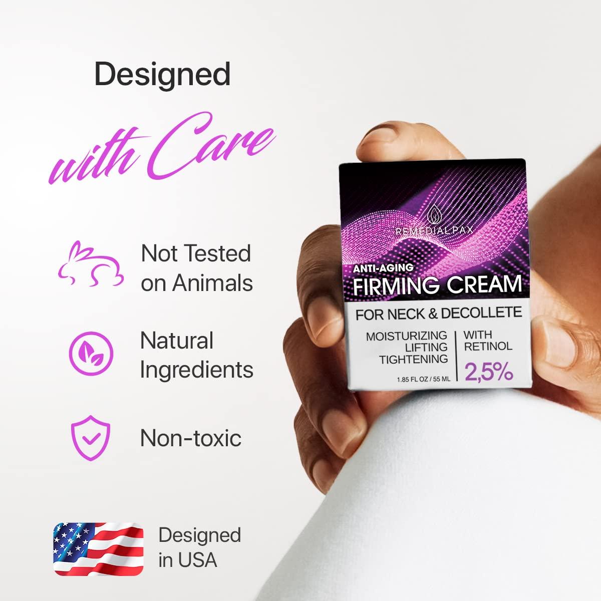 REMEDIAL PAX Neck Firming Cream | Anti-Aging Moisturizer with Retinol ...