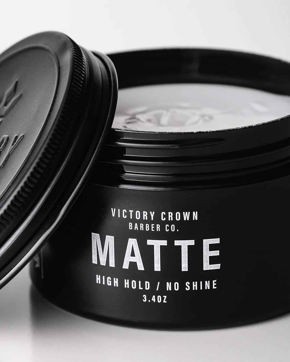 Victory Crown Matte Clay Pomade 3.4oz - High Hold Non-Greasy Hair Clay ...