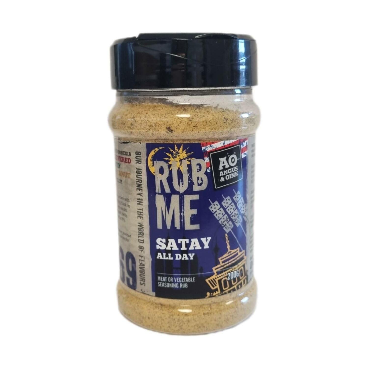 Angus & Oink Rub Me Satay Seasoning - Peanut-Free BBQ Flavor Explosion ...