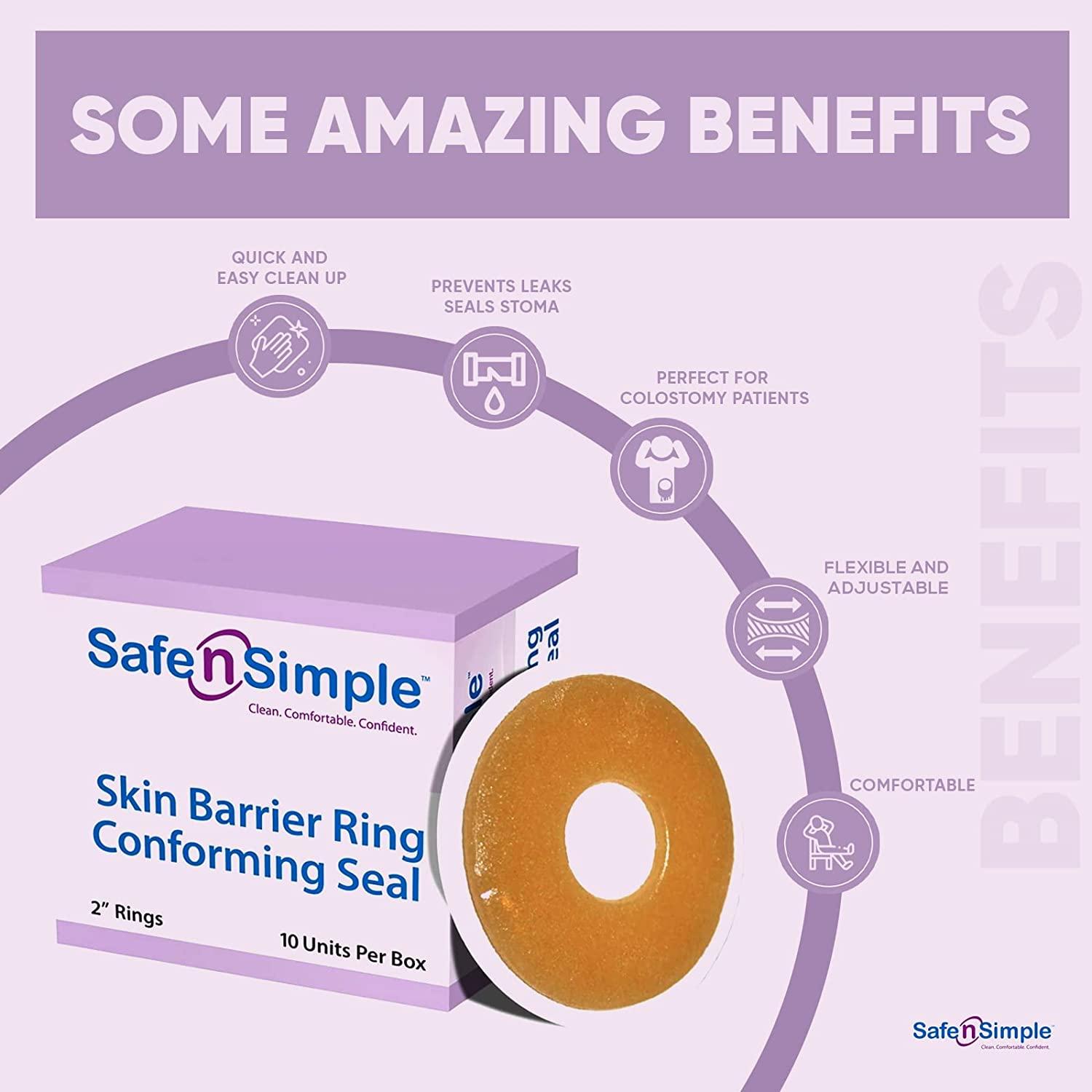 Safe n' Simple 2 Conforming Adhesive Seals - Pack of 10 | Stoma Barrier ...
