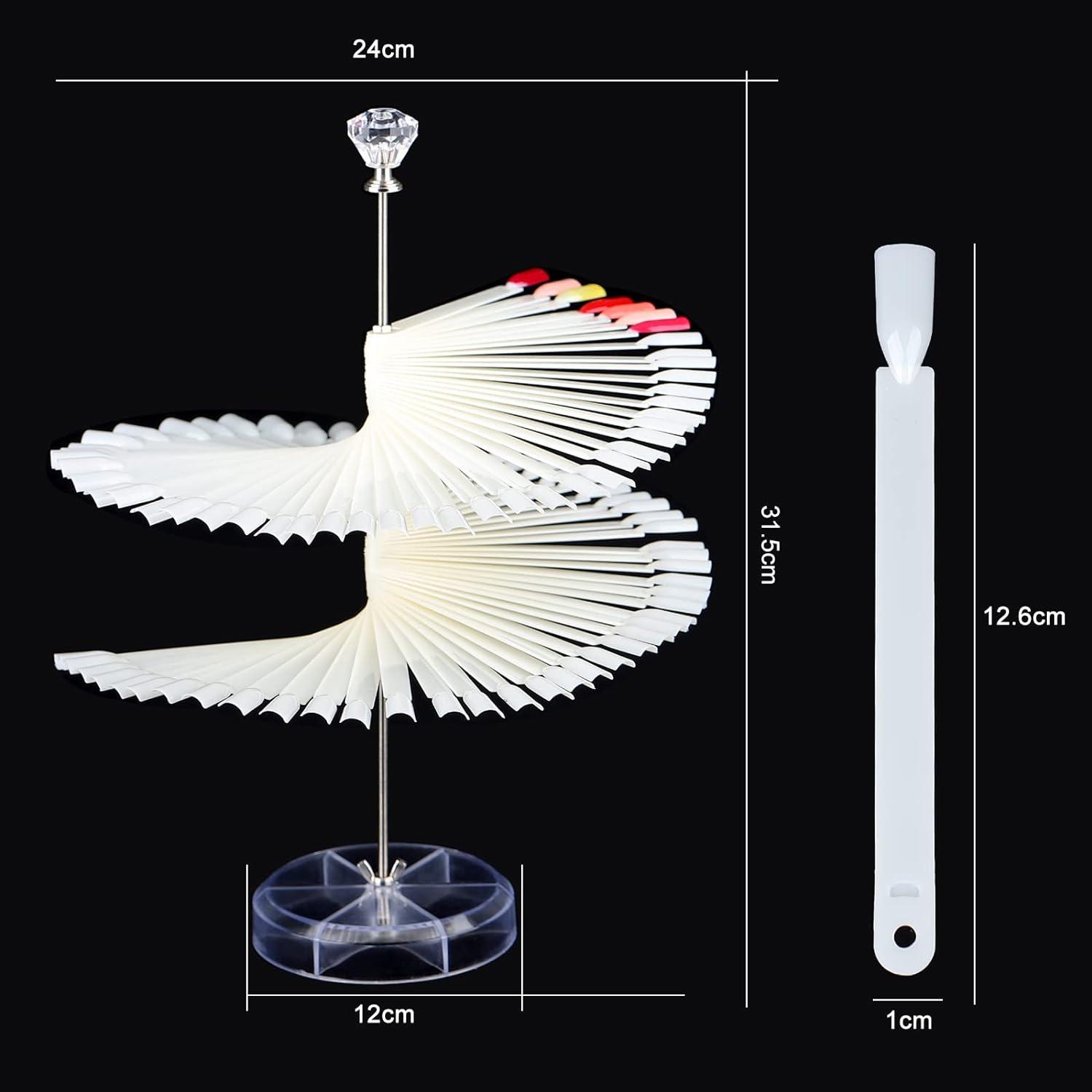 BNG Nail Color Wheel Display 120pcs - Professional Fan-shaped Nail Art ...