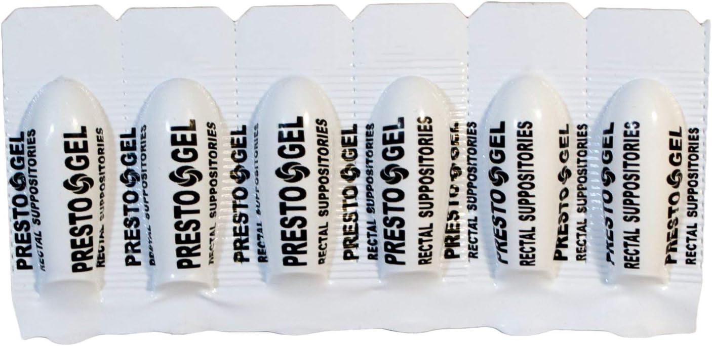 Presto Gel Natural Hemorrhoid Rectal Suppositories - Fast Relief from ...