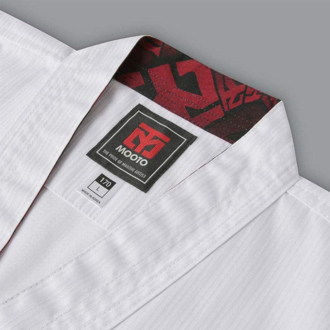 Mooto Korea Taekwondo Basic 4.5 Uniform BS4.5 Dobok White Neck WT Logo ...