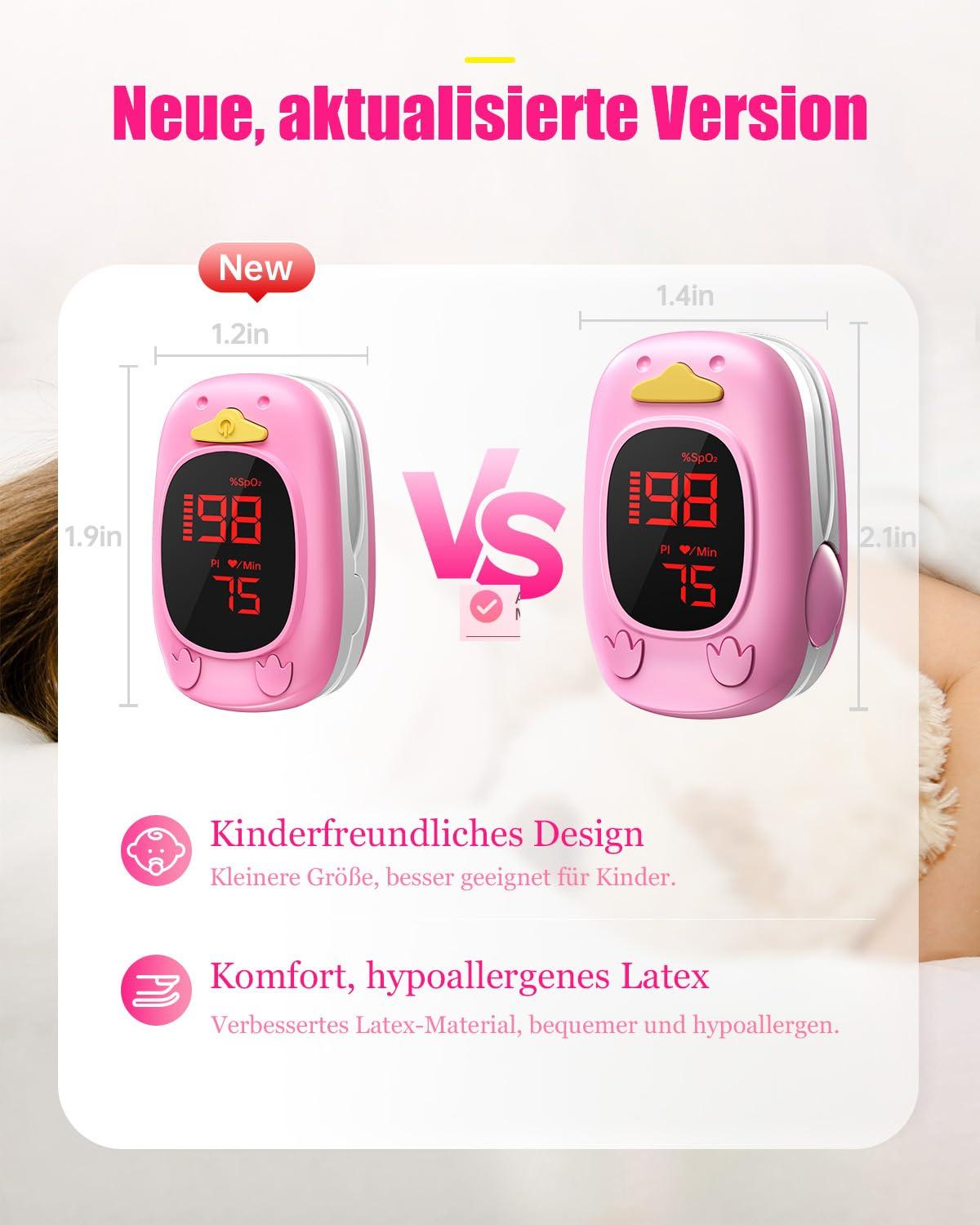 Buy Hofenry Children's Pulse Oximeter - Cute Finger Oxygen Saturation ...