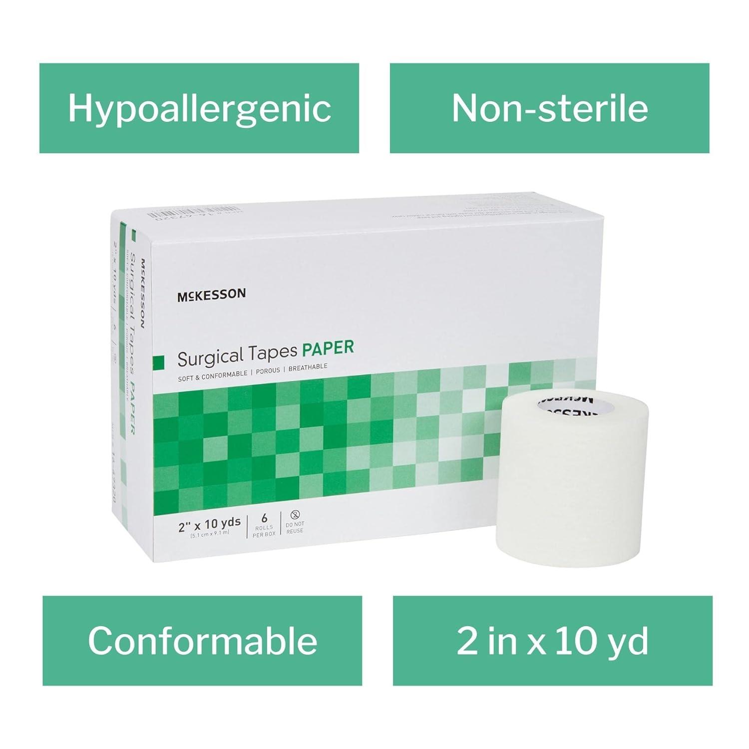 McKesson Non-Sterile Surgical Tape 2 x 10 yds - 6 Count | Buy Now with ...