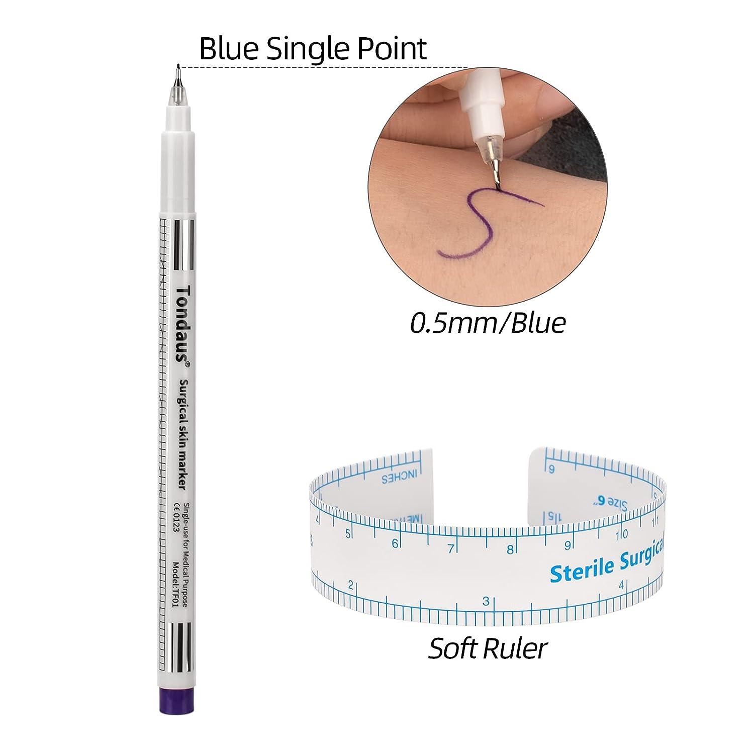 Surgical Skin Marker Pen - Professional Sterile Stencil Marker for ...