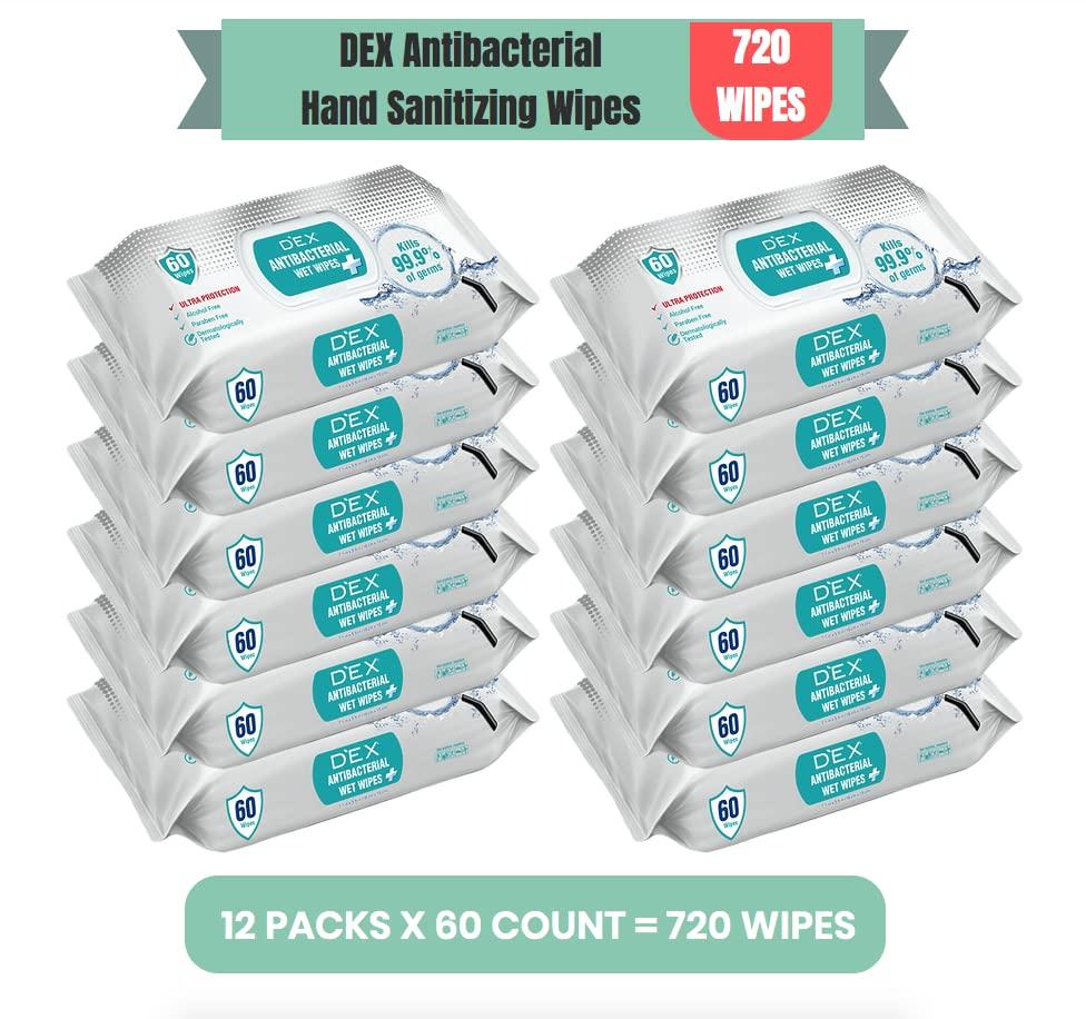 DEX Antibacterial Hand Sanitizing Wipes - Keep Your Hands Clean and ...
