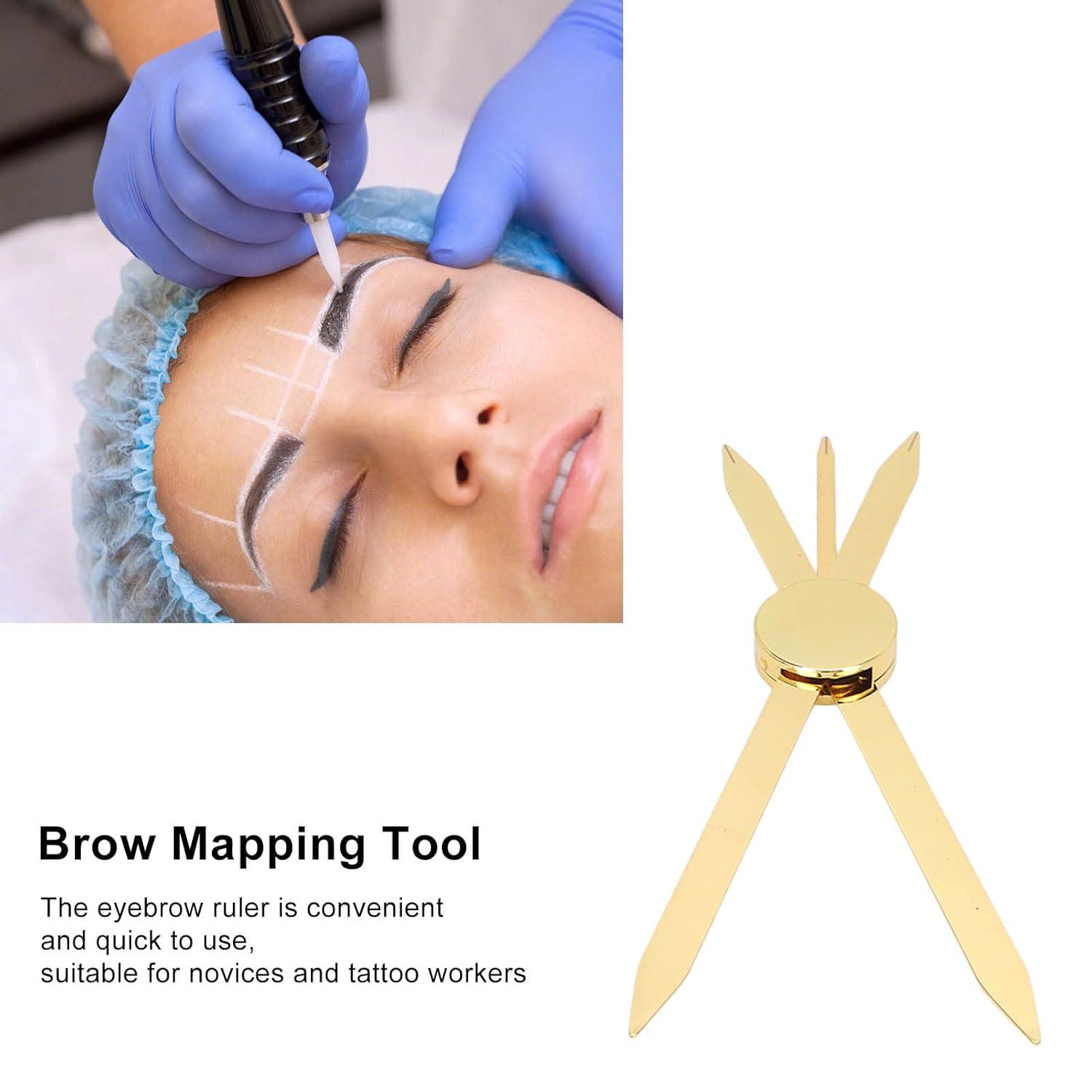 Stainless Steel Eyebrow Mapping Tool - Light Compass Design for Home ...