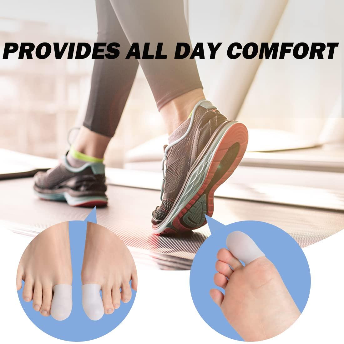 Gel Toe Caps Protectors - New Material for Toe Blisters, Corns, Hammer ...