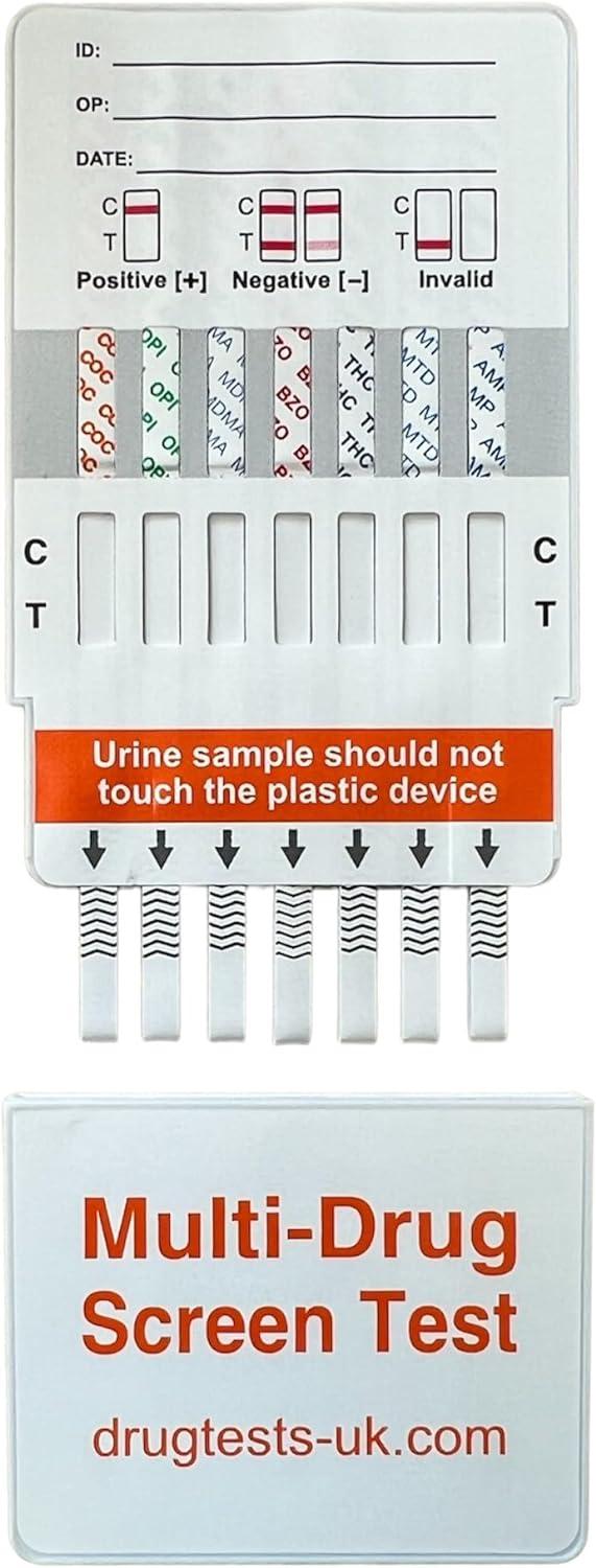 7-Panel Urine Drug Testing Kit for Home or Work with Detailed ...