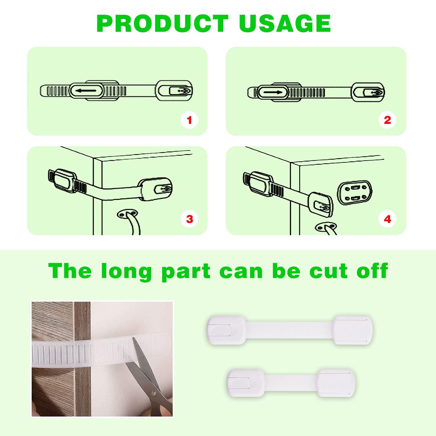 Child Safety Cabinet Locks - Baby Proofing Latches for Cabinets ...