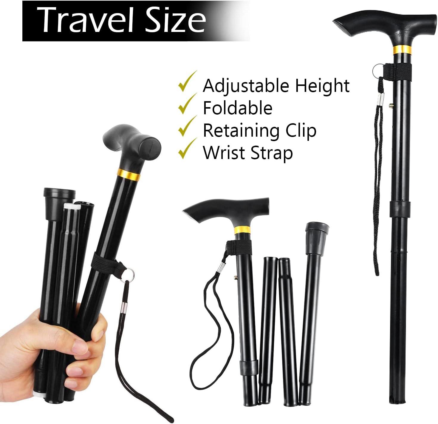 Bridgerton UK Folding Walking Stick - Lightweight & Height Adjustable ...