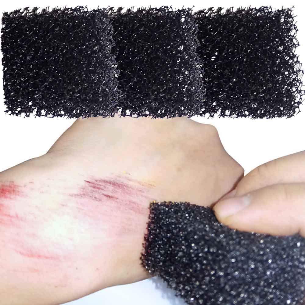 4 Types Special Effect Halloween Makeup Sponge - Blood Stipple Wound ...