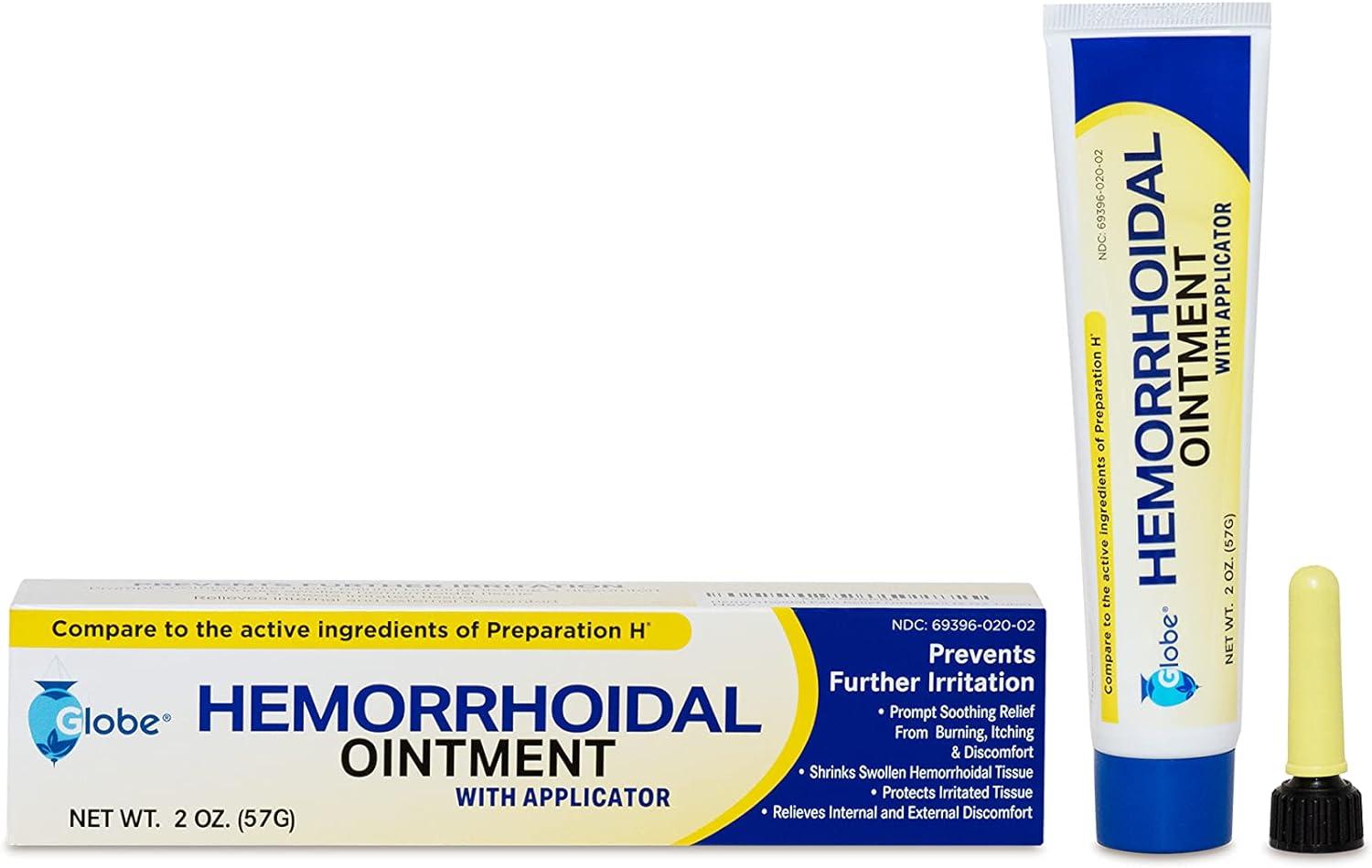 Hemorrhoidal Pain Relief Ointment 2 oz (56g) - Fast Acting Itch Relief ...