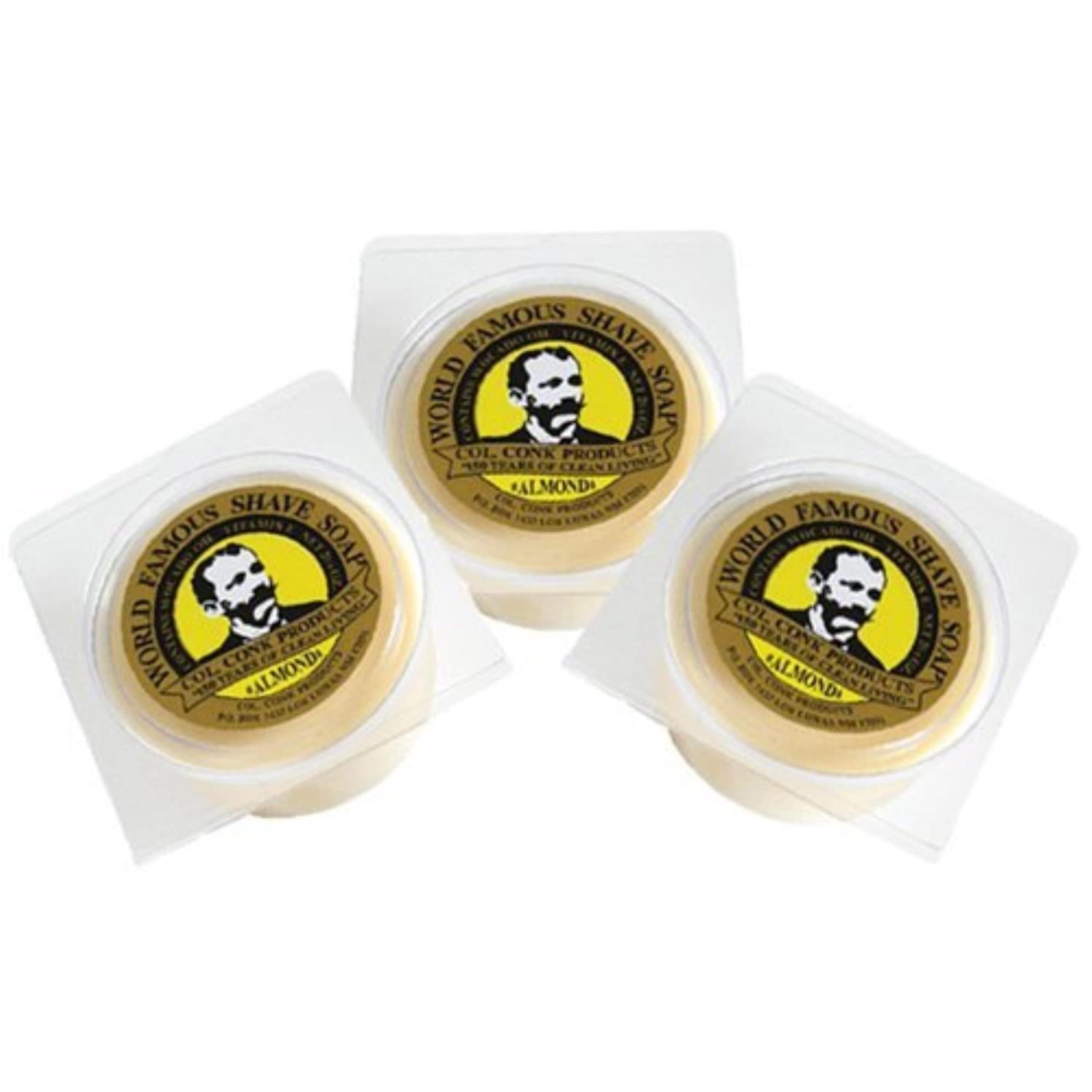 Col. Conk Almond Shaving Soap 3-Pack - 2.25 Oz Each | Colonel Conk ...