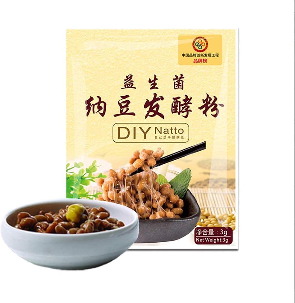 3g/pack DIY Natto Powder Bacillus Sticky Fermented Soy Beans Yeast for ...