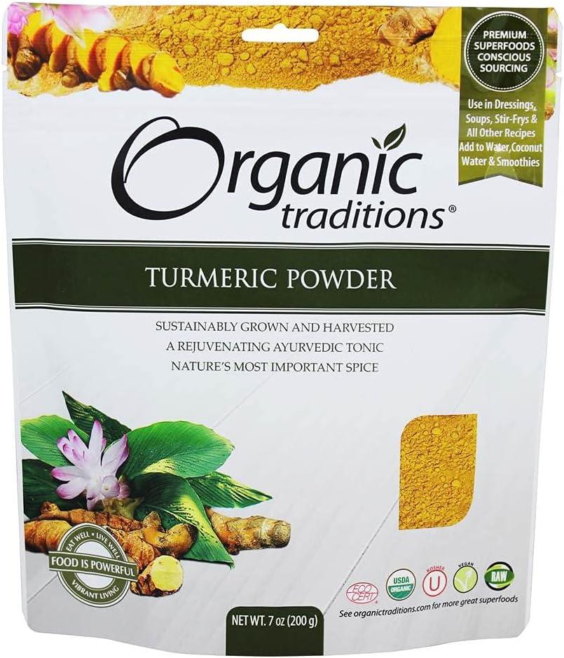 Turmeric Powder 7 oz Pkg by Organic Traditions | Buy Now with Express ...