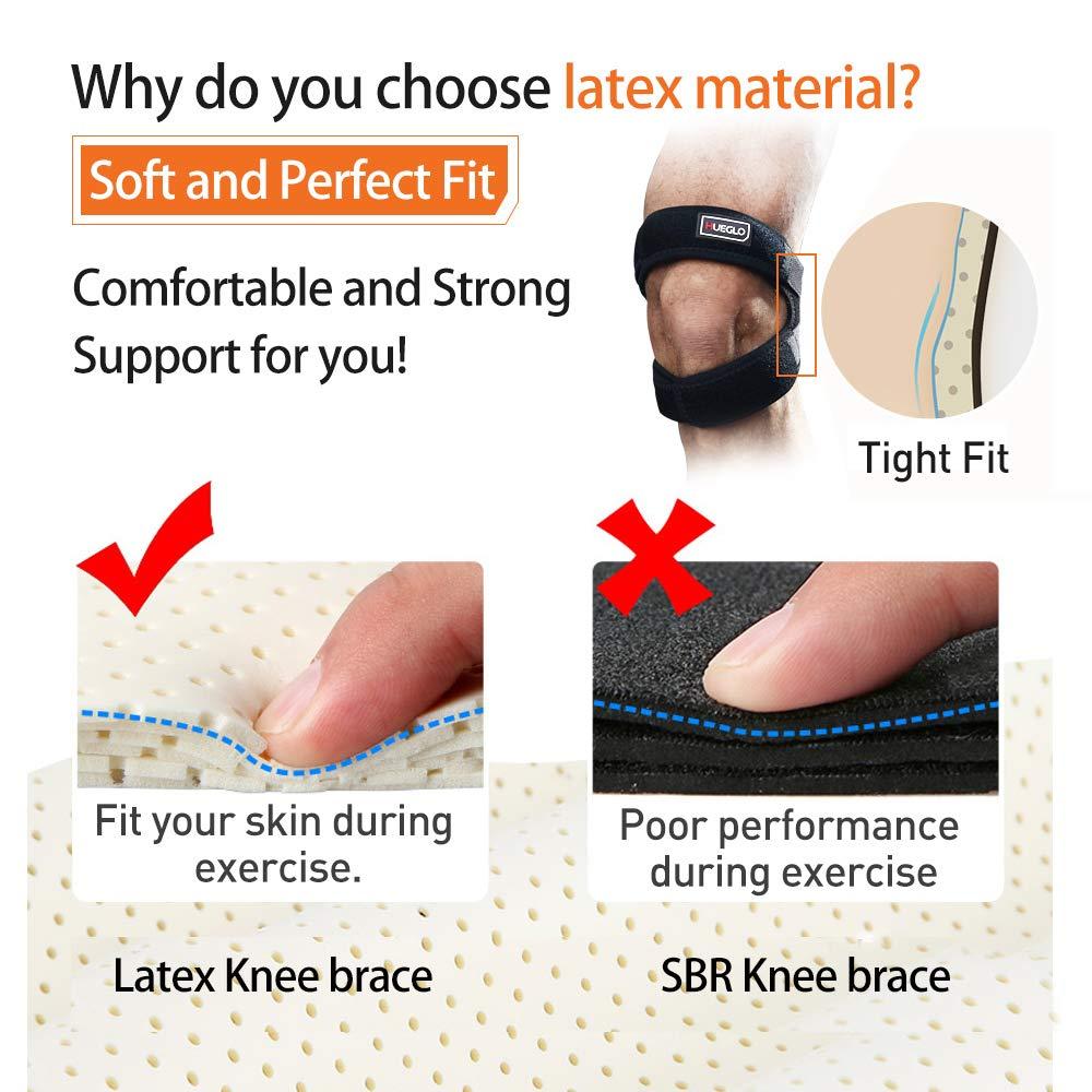 HUEGLO Patella Knee Strap for Pain Relief & Support - Ideal for ...