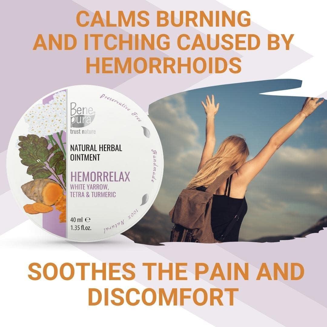 BenePura Hemorrhoids Ointment with White Yarrow - 1.35 fl. Oz - Soothes ...