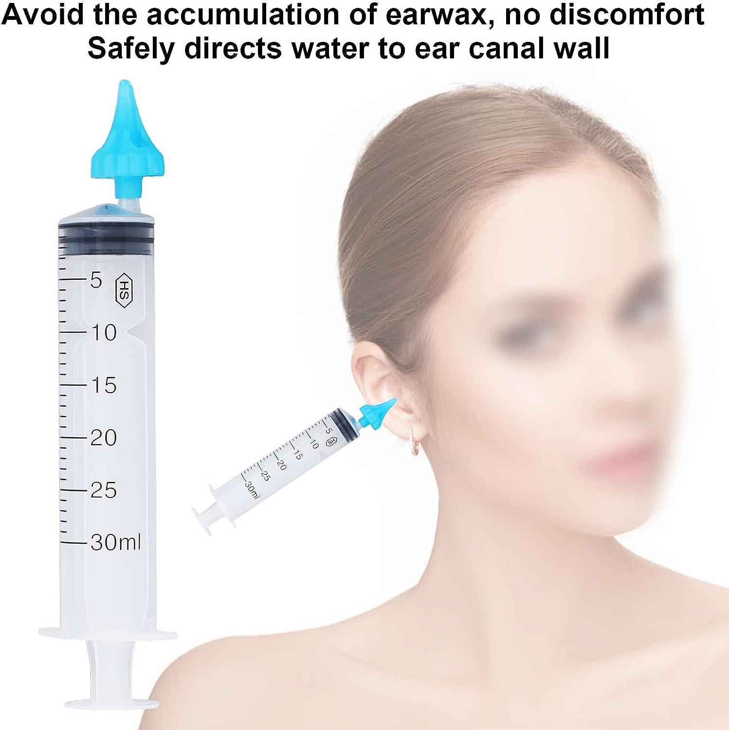 Soft Tip Ear Wax Syringe for Ear Irrigation - Flared Head for Adults ...