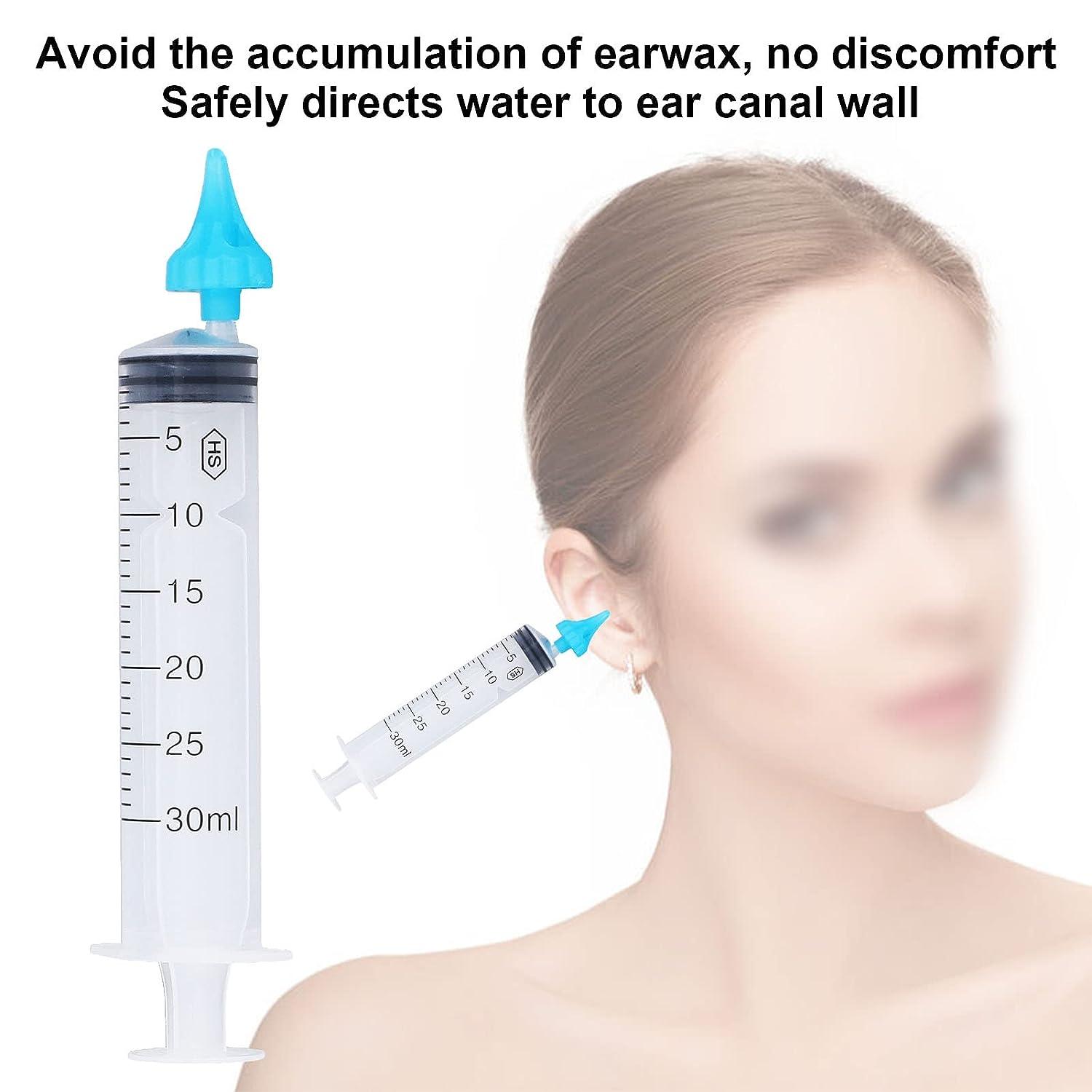 Ear Wax Syringe Flaredhead Portable 20ml 30ml Ear Irrigation Syringe ...