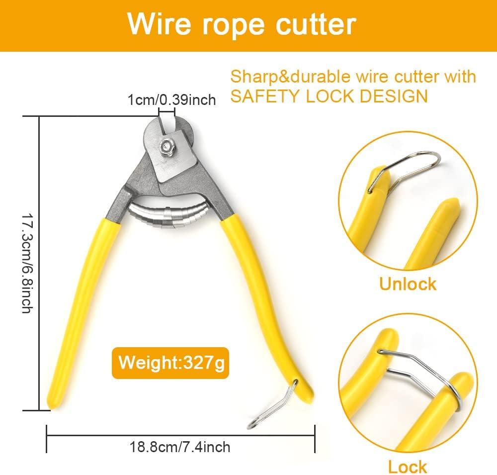 DECARETA Stainless Steel Wire Rope Cutter High Hardness Wire Cable ...