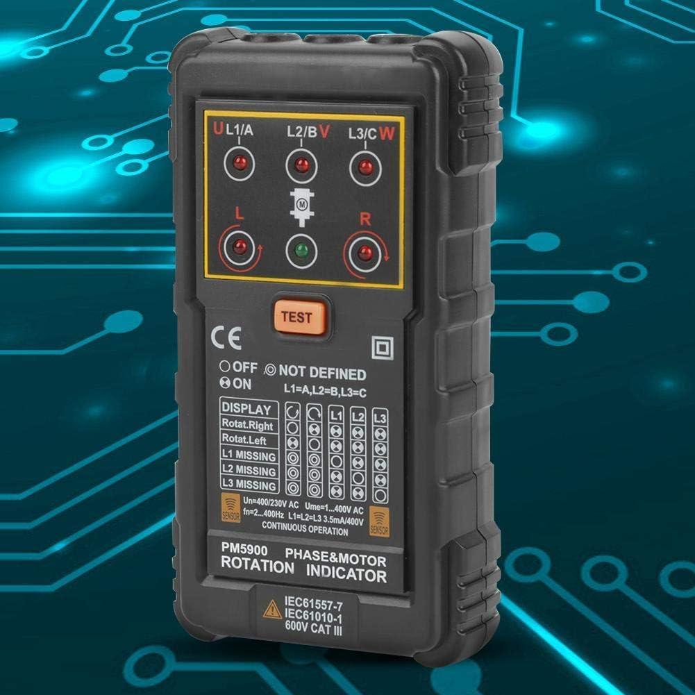 Tester Motor Rotation Indicator Portable Handheld Three-Phase Sequence ...