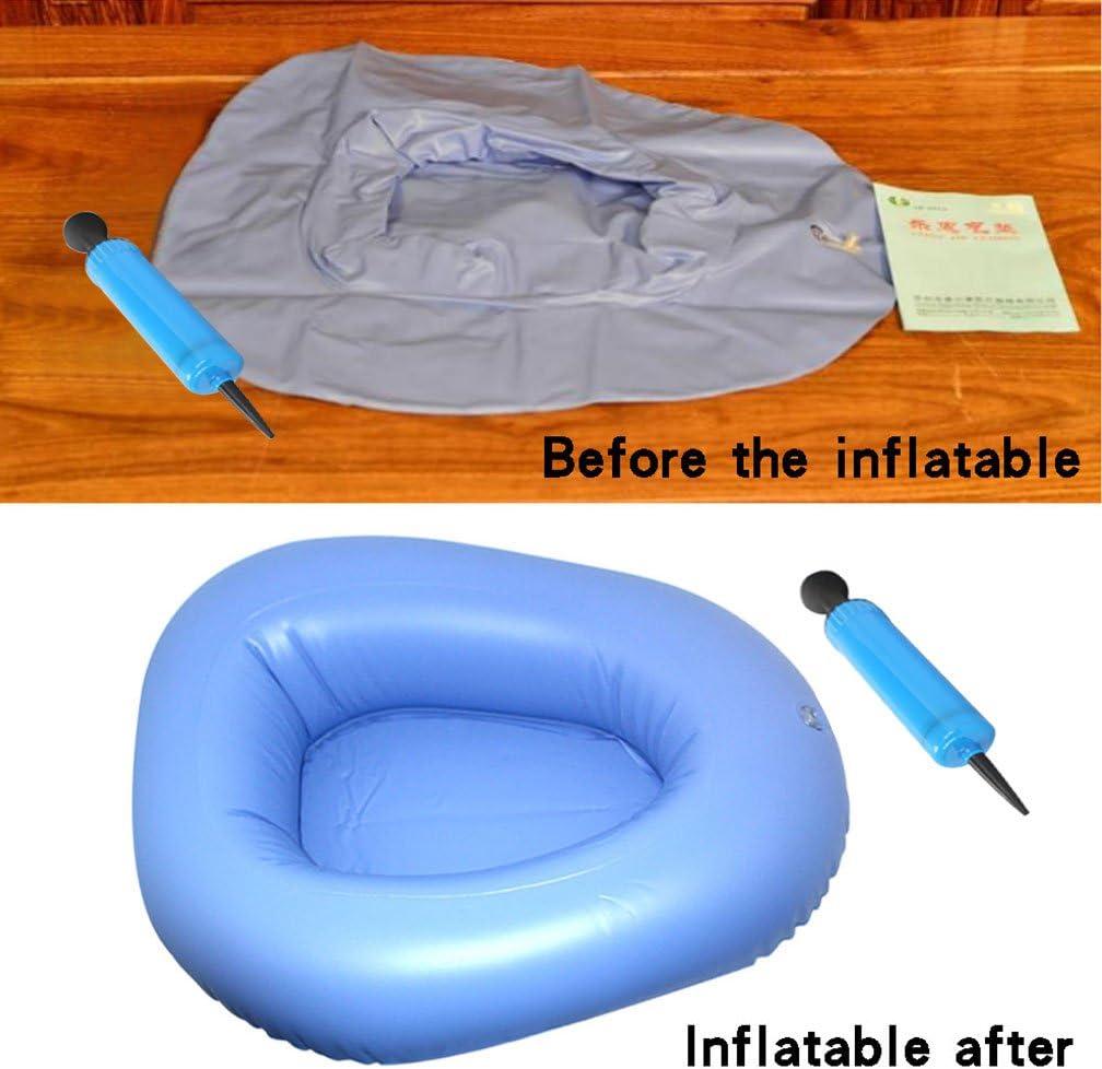 KIKIGOAL Washable Portable Inflatable Bed Pan for Elderly, Inflatable ...