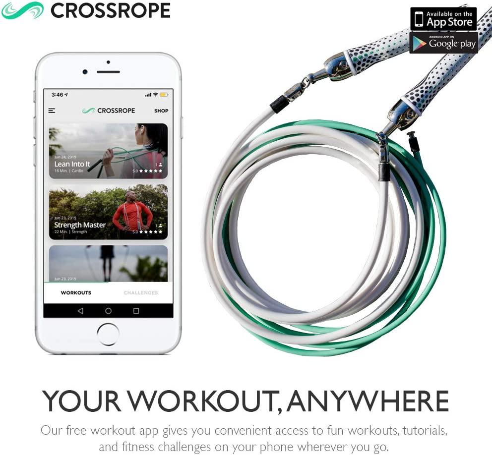 Crossrope Get Lean - Weighted Jump Rope Set Large 9'0 | For Users 5'9.5 ...