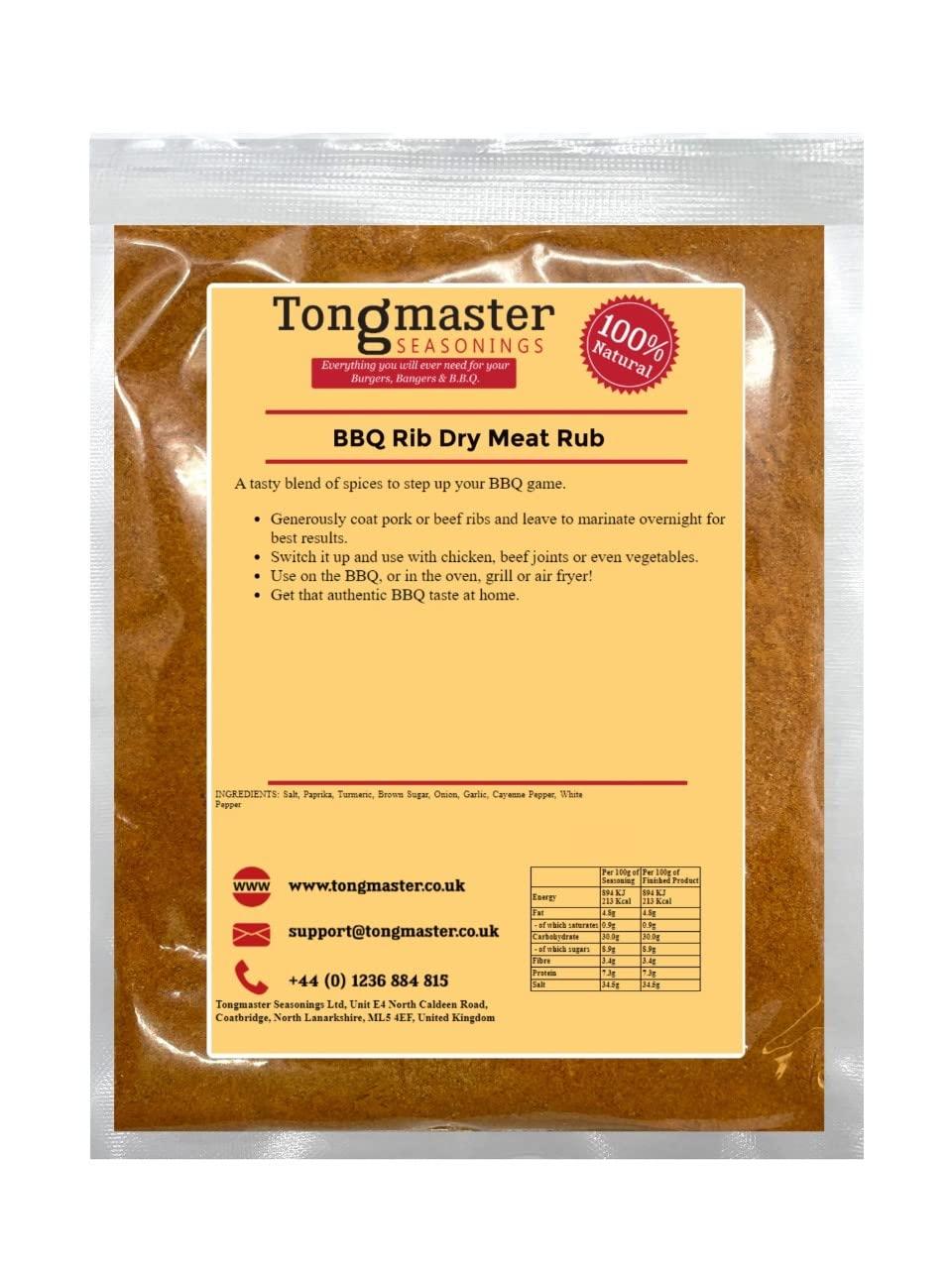 Premium BBQ Rib Dry Meat Rub - 200g | Perfect Seasoning for Ribs | Buy ...