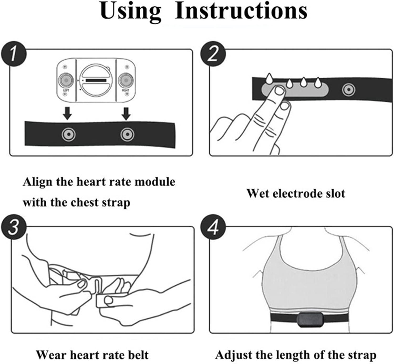 Buy ASIN-FTER 2 x Elastic Heart Rate Chest Straps for Geonaute Sensor ...