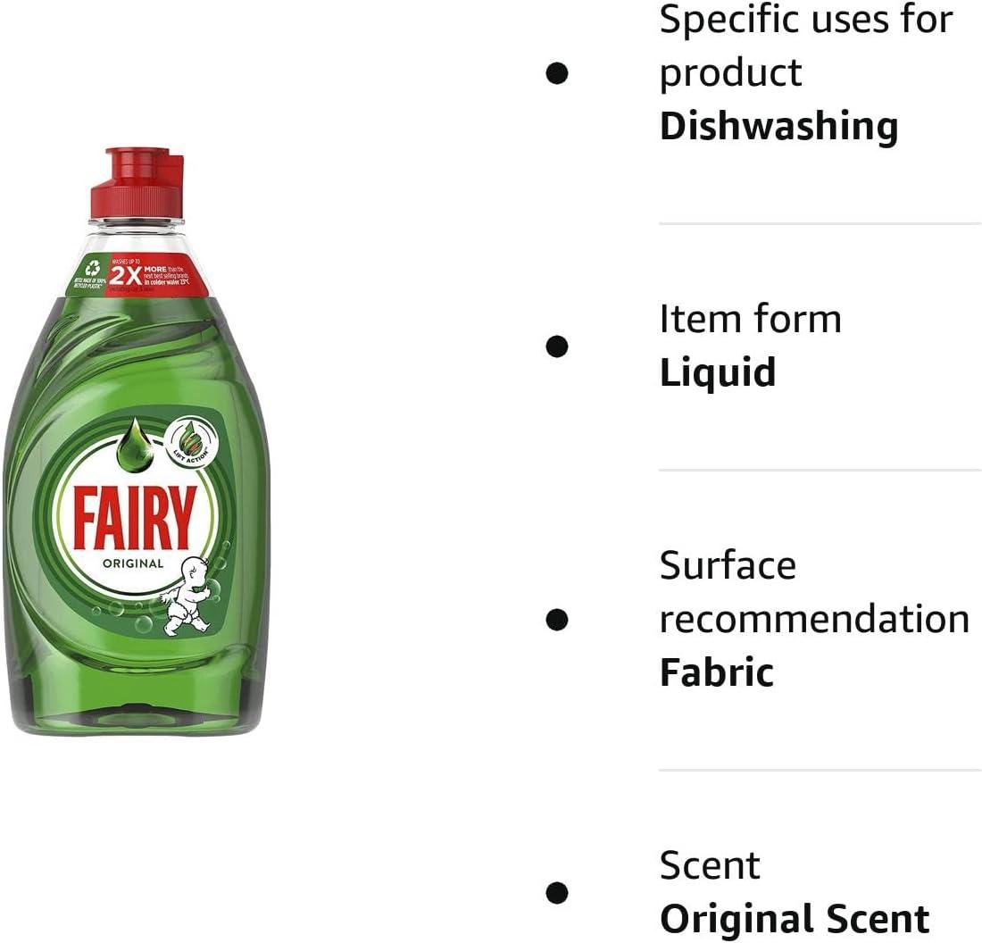 Fairy Original Dishwashing Liquid 383ml - Original Scent - Pack of 1 ...