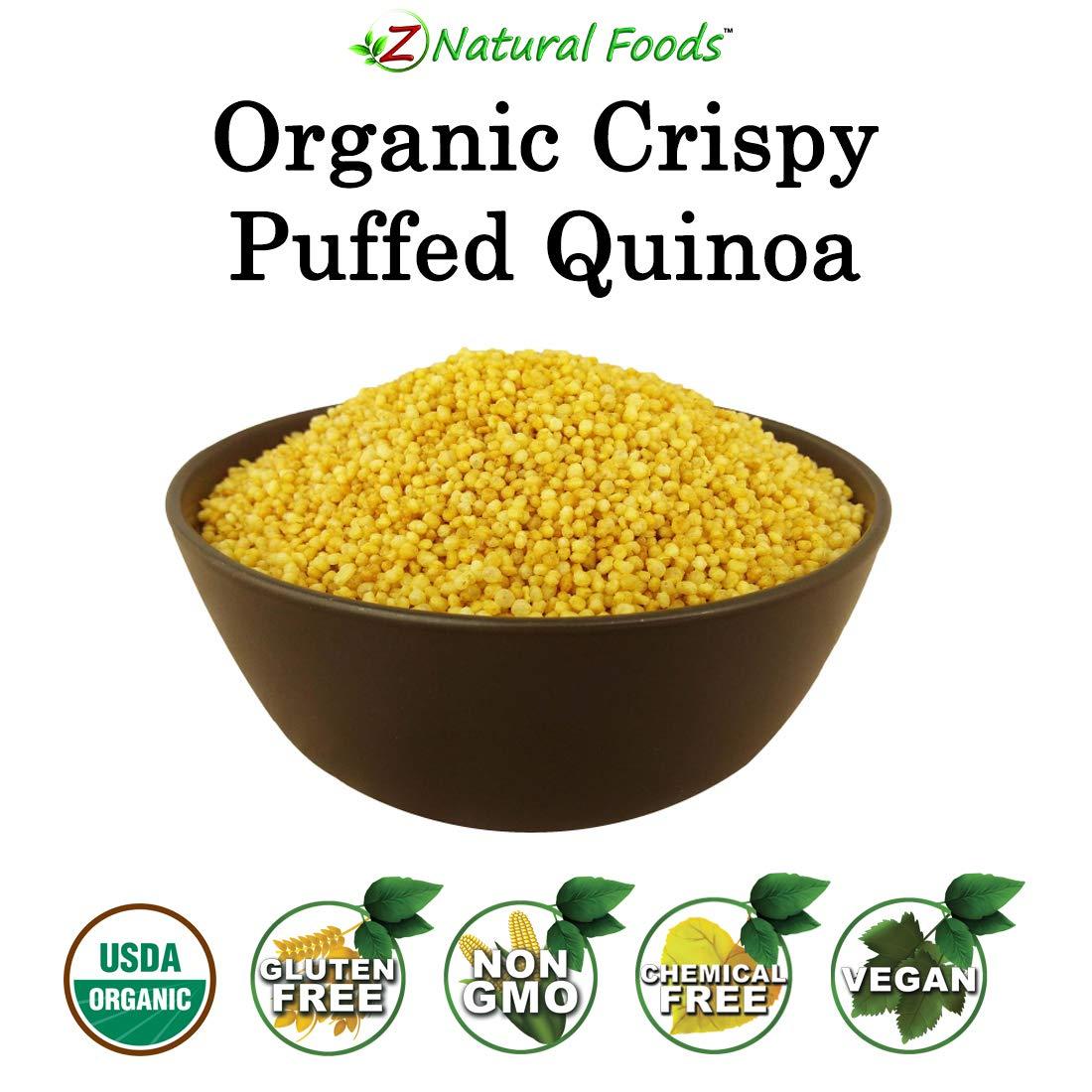Organic Crispy Puffed Quinoa - Made in USA - Healthy Ancient Grain for ...