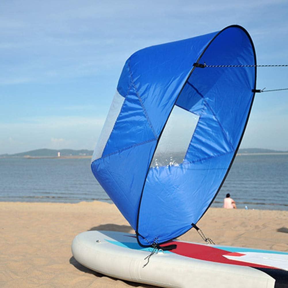 Kayak Downwind Wind Sail, 42" Foldable Paddle Board Rowing Windsurfing ...