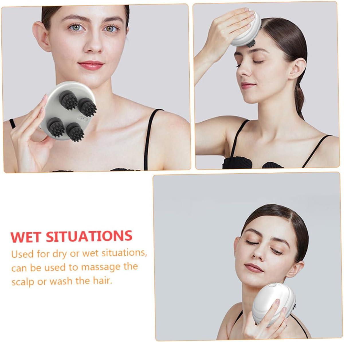 JECOMPRIS Mini Head Massage Device | Portable Scalp Massager & Neck ...