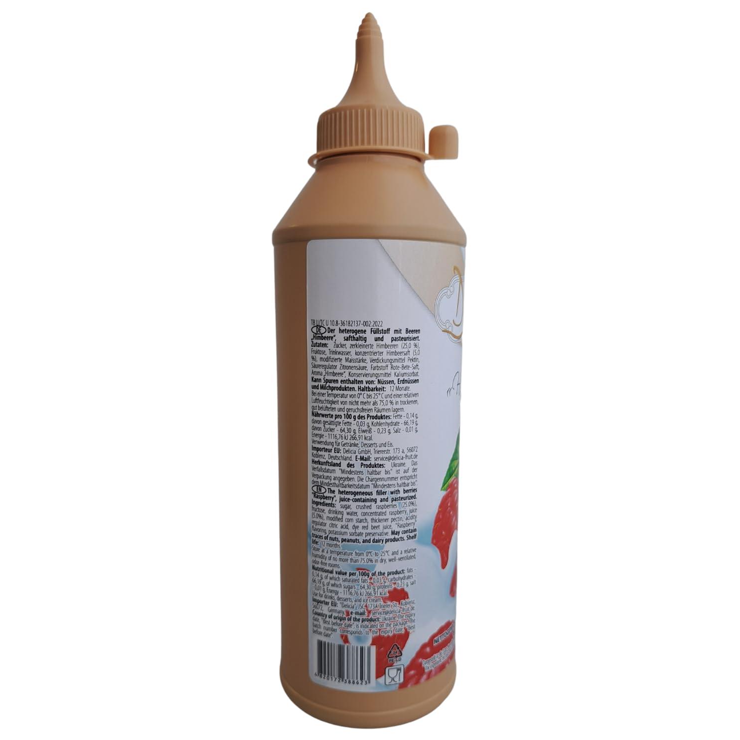 Raspberry Dessert Sauce | 600g Delicia Topping | Versatile & Seductive ...