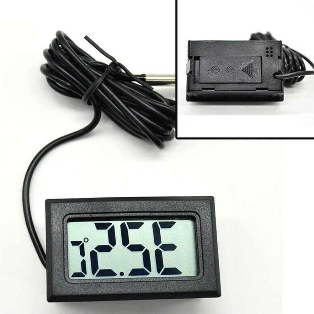 Mini Thermometer with Probe for Aquarium & Water Tank - Digital ...