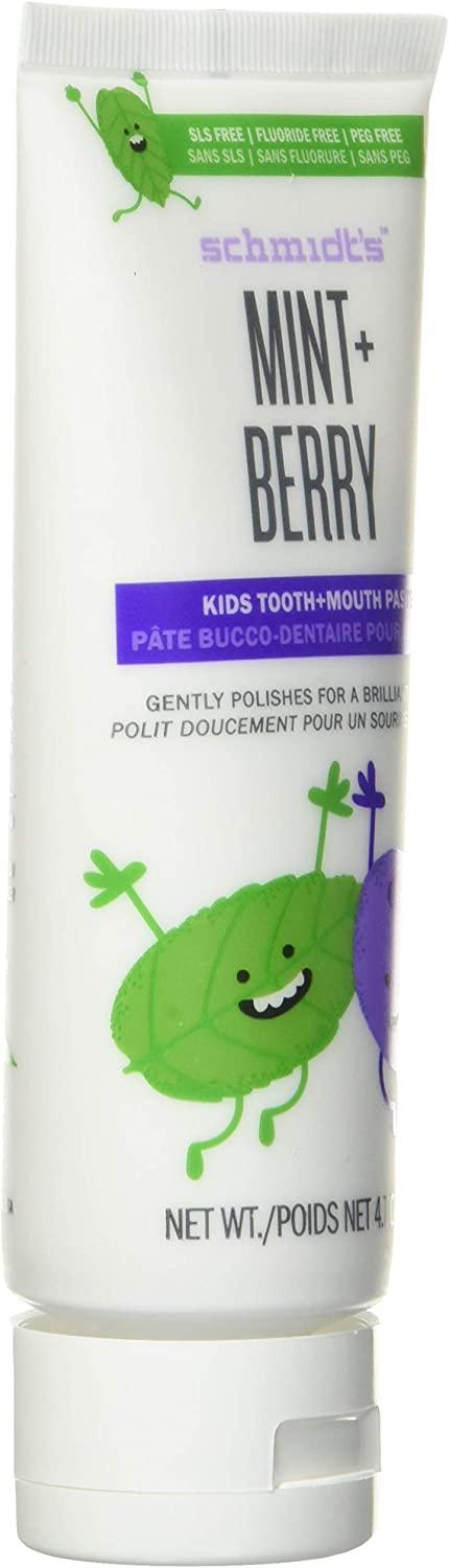 Schmidt's Kids Mint Berry Toothpaste - 4.7 oz Natural Deodorant | Buy ...