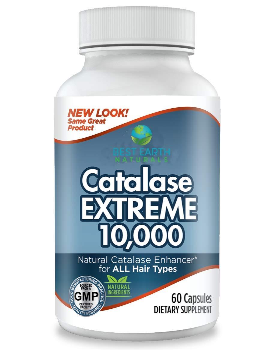 Catalase Extreme 10,000 Hair Supplement - 60 Count with Saw Palmetto ...