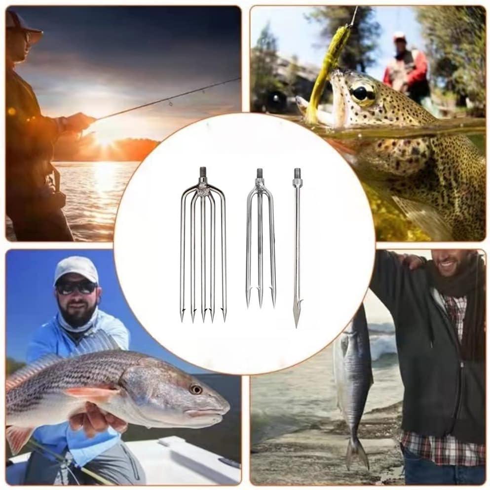 Stainless Steel Harpoon with Replaceable 8mm Thread - Ideal for Fishing ...