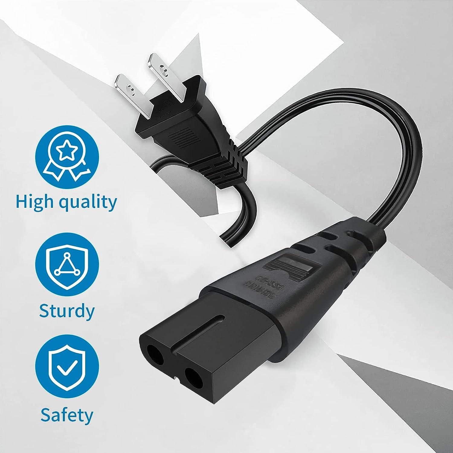 Genuine AC Power Cord for Sewing Machine & Vizio LED TV | Compatible ...