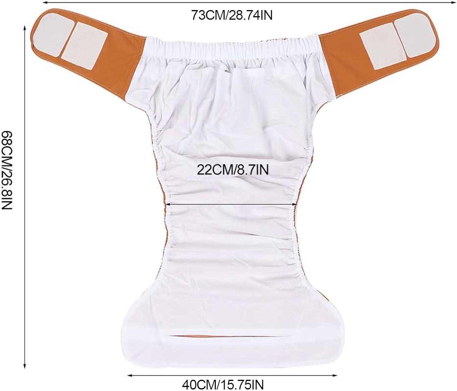 Adult Pocket Nappy Reusable Cloth Diaper - Brown | Elderly Incontinence ...