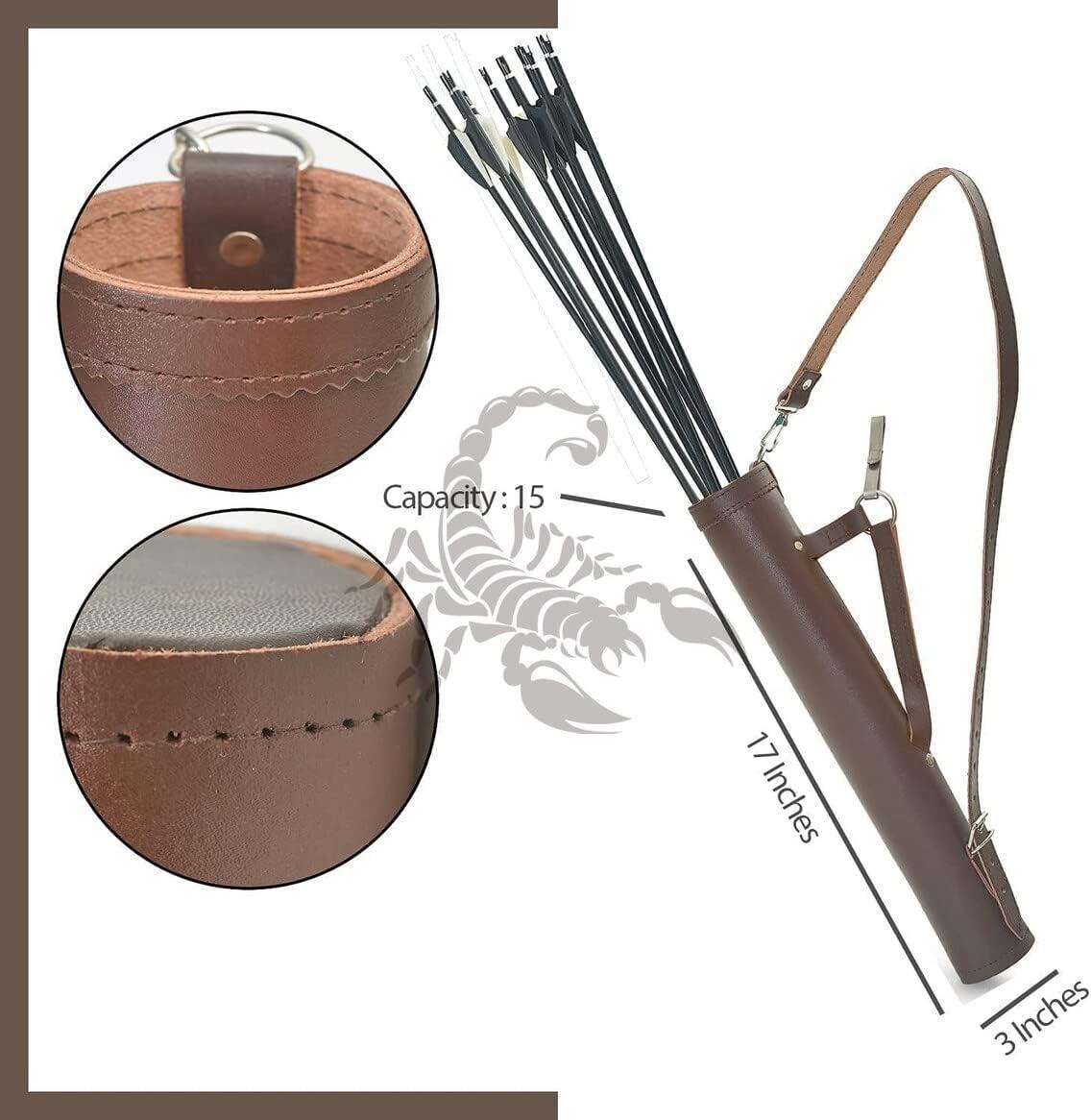 Leather Quiver Of Arrows