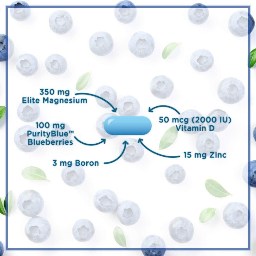 MagBlue Magnesium Bisglycinate Buffered Tablets - 90 Count by Purity ...