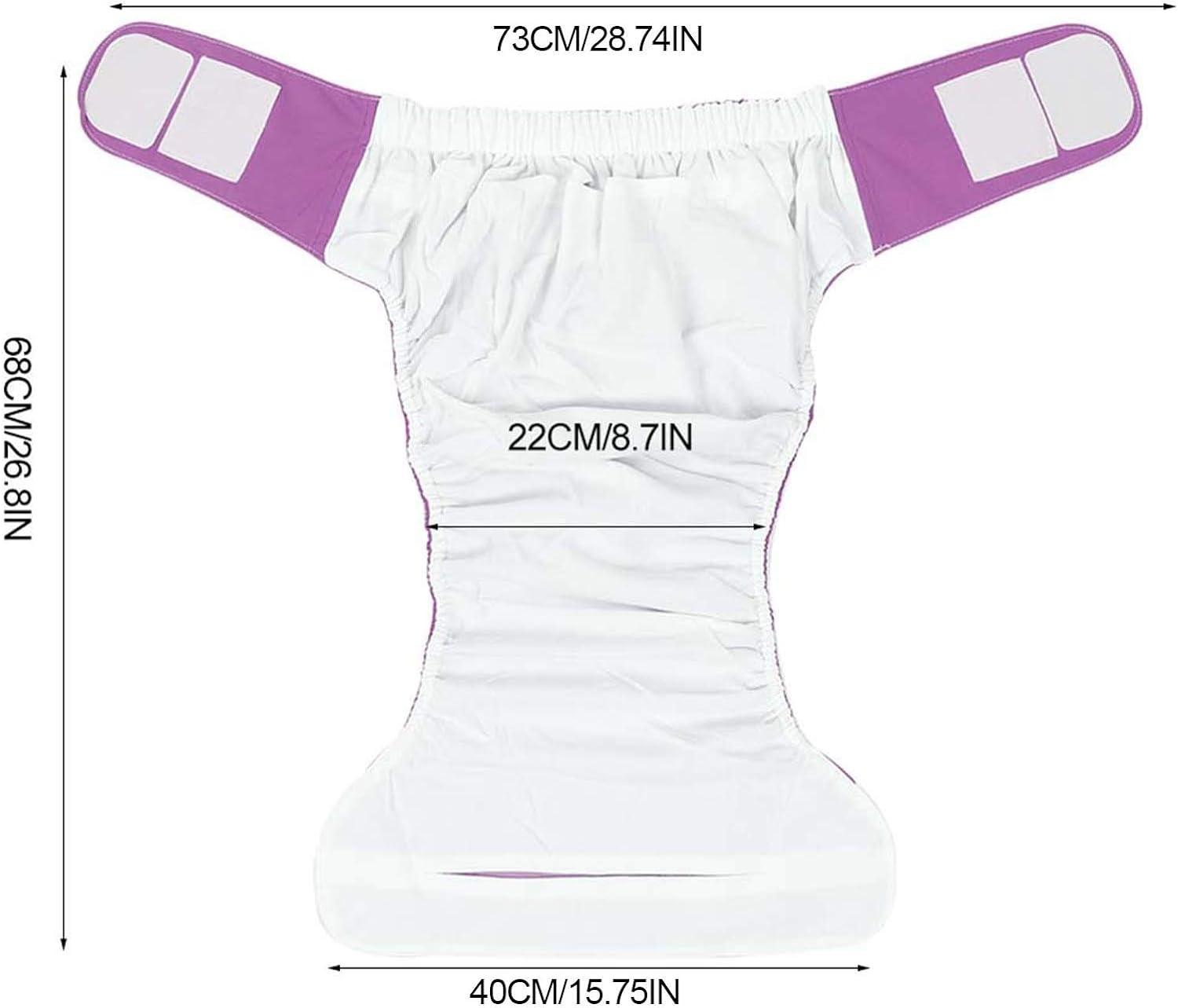 Waterproof Adult Cloth Diapers | Reusable Elderly Swim Diapers - Purple